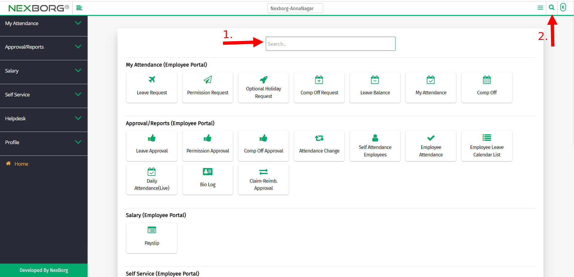 Self Attendance Employees