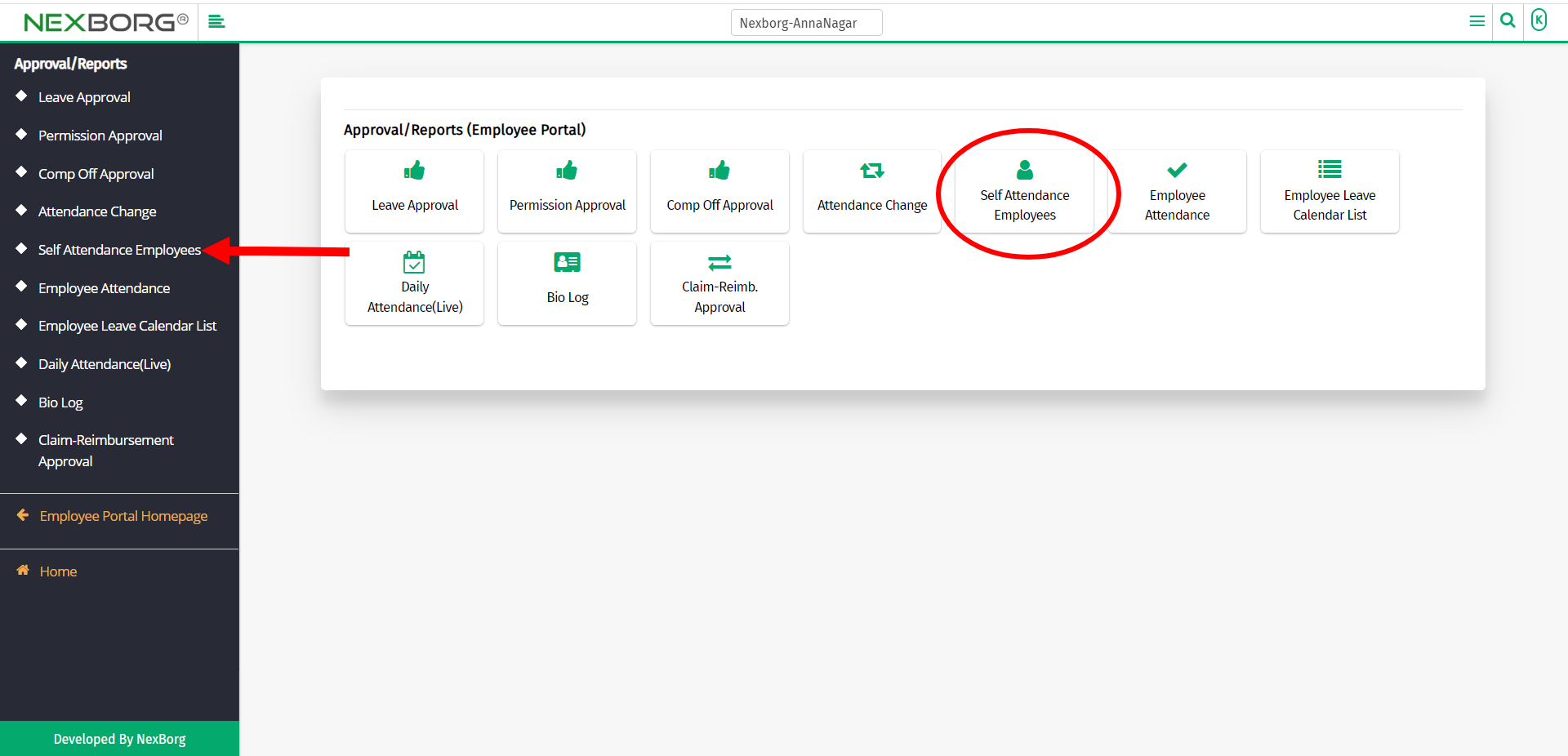 Self Attendance Employees